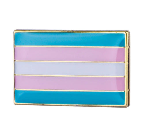 Transgender Pride Flag Enamel Badge - Wearable Pride Flags| Queer Gifts ...